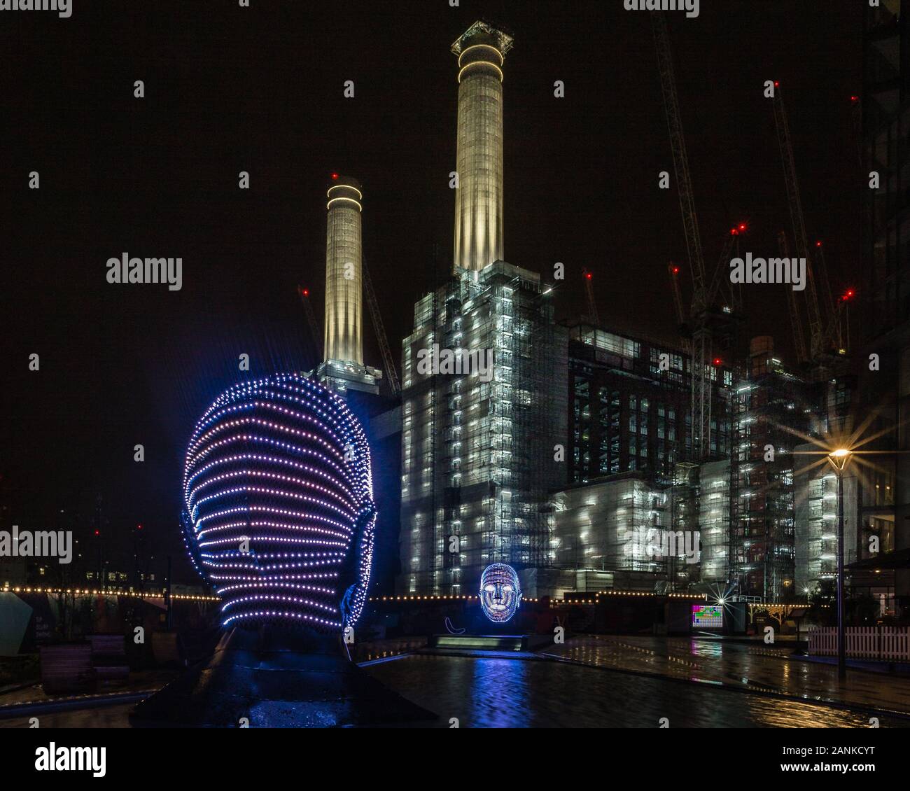 London, England, United Kingdom - January 15, 2020: Talking Heads art ...