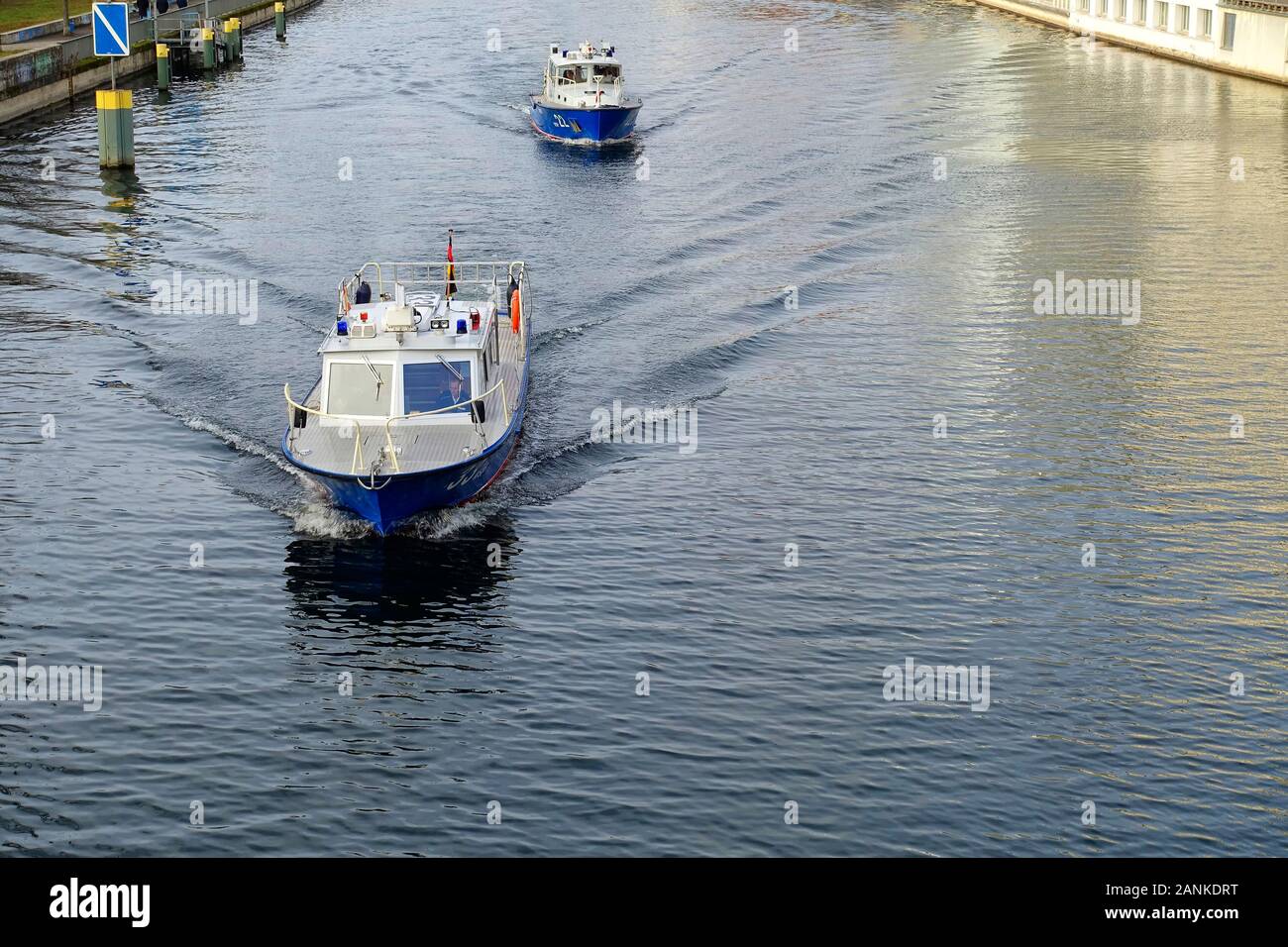 Water police in Berlin, German Stock Photo - Alamy