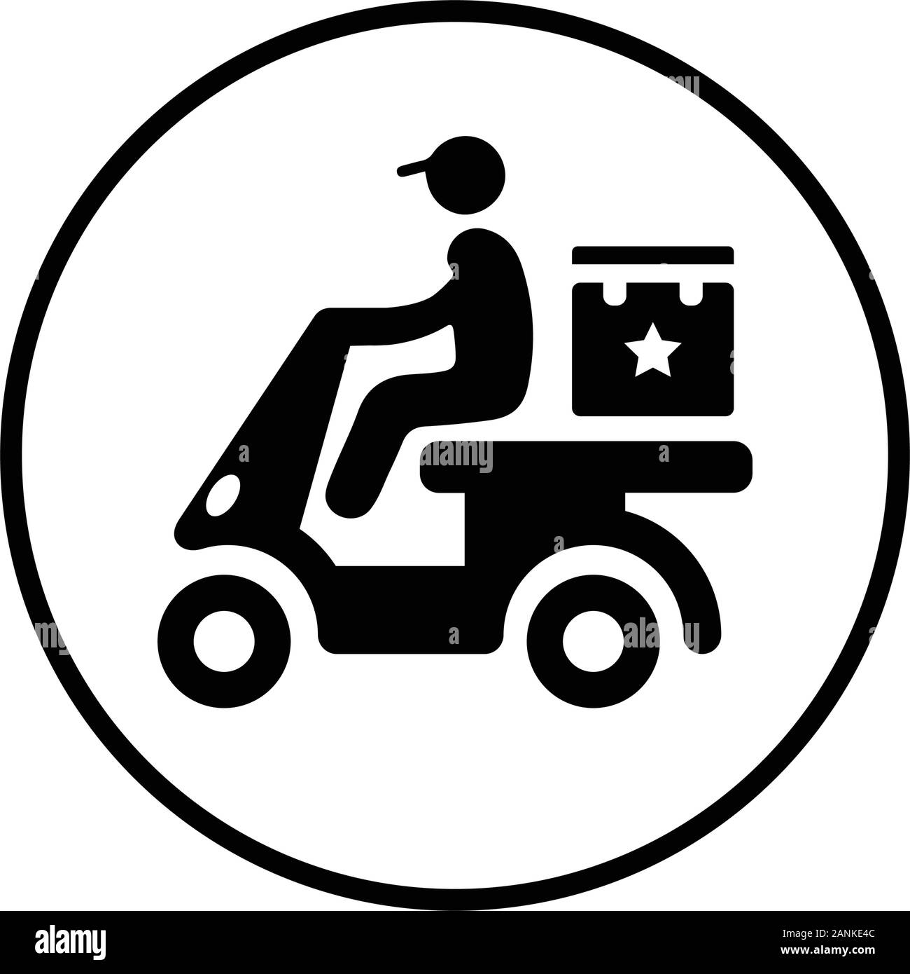Delivery goods vector logo design Black and White Stock Photos & Images ...