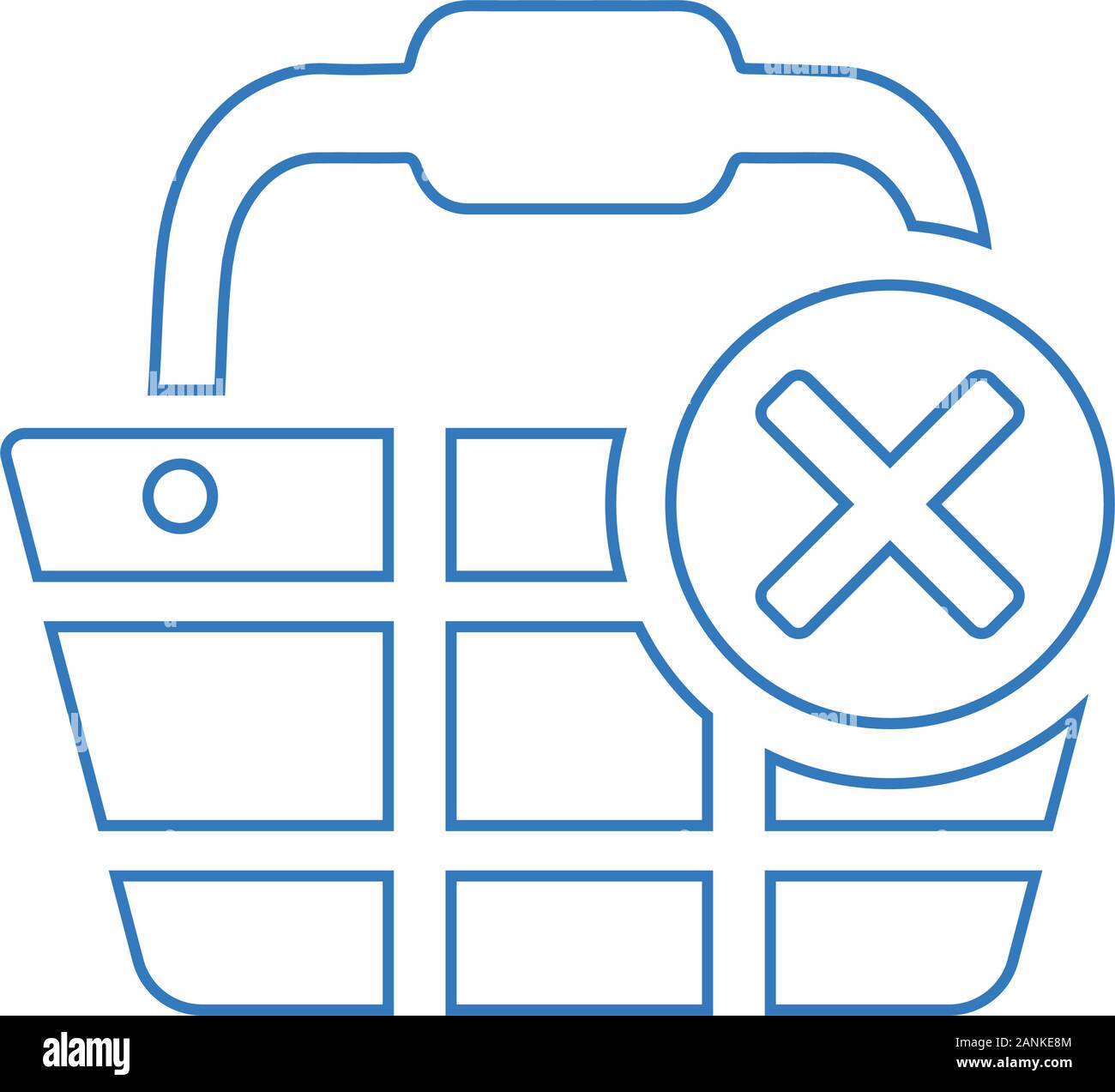 Well organized and fully editable Remove cart vector icon, delete from ...