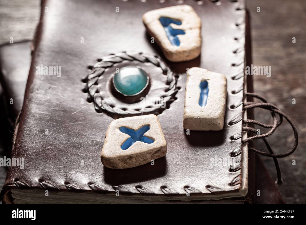 Original divination by rune stones based on futhark alphabet Stock ...
