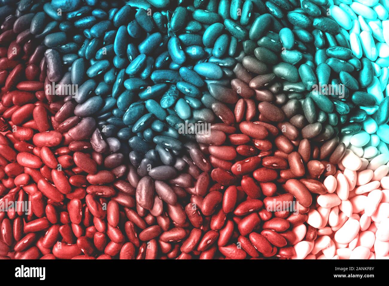 Abstract trendy creative toned textured background with legume and ...