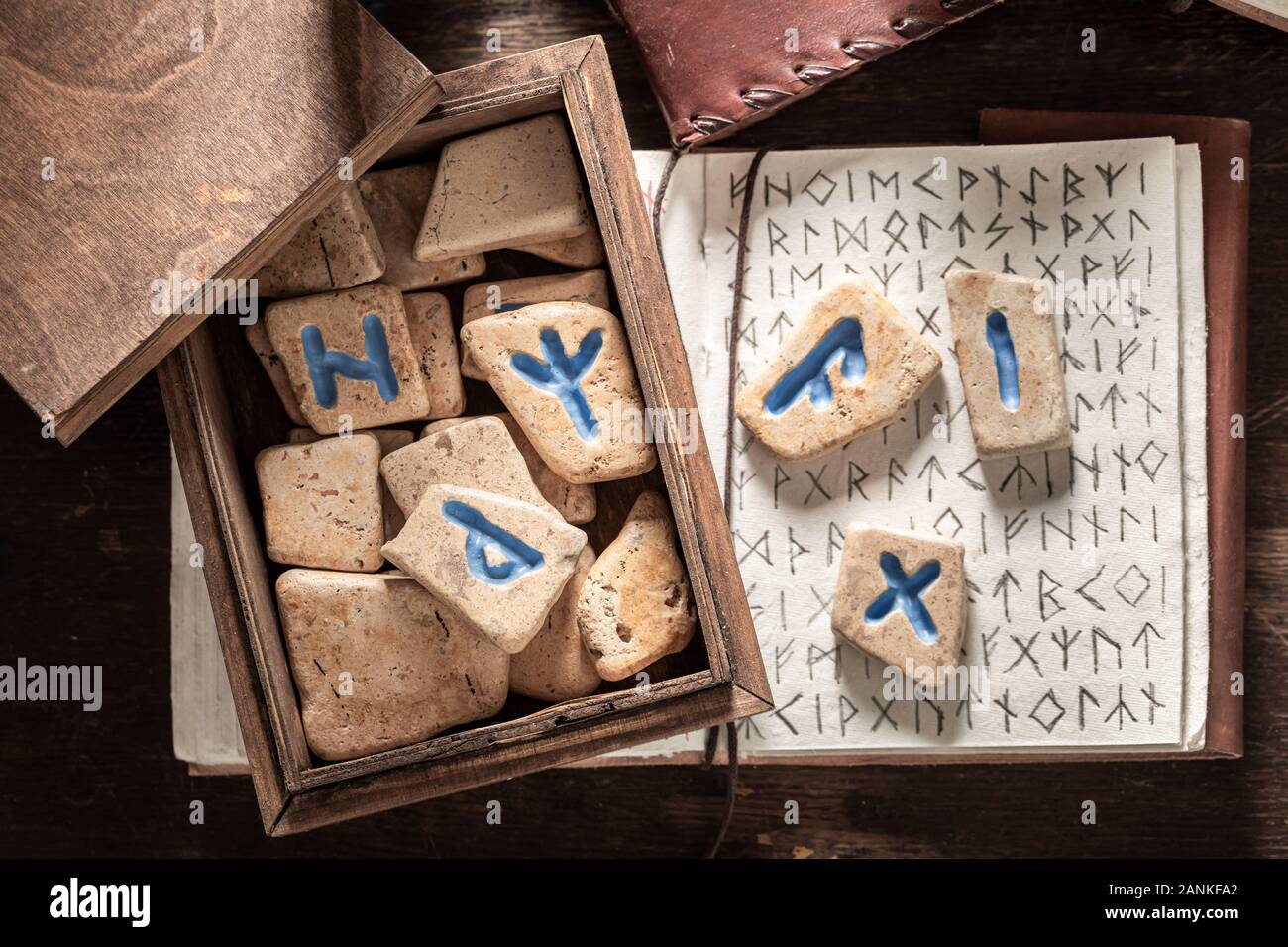 Magic fortune teller from rune stones made of Celtic language Stock ...