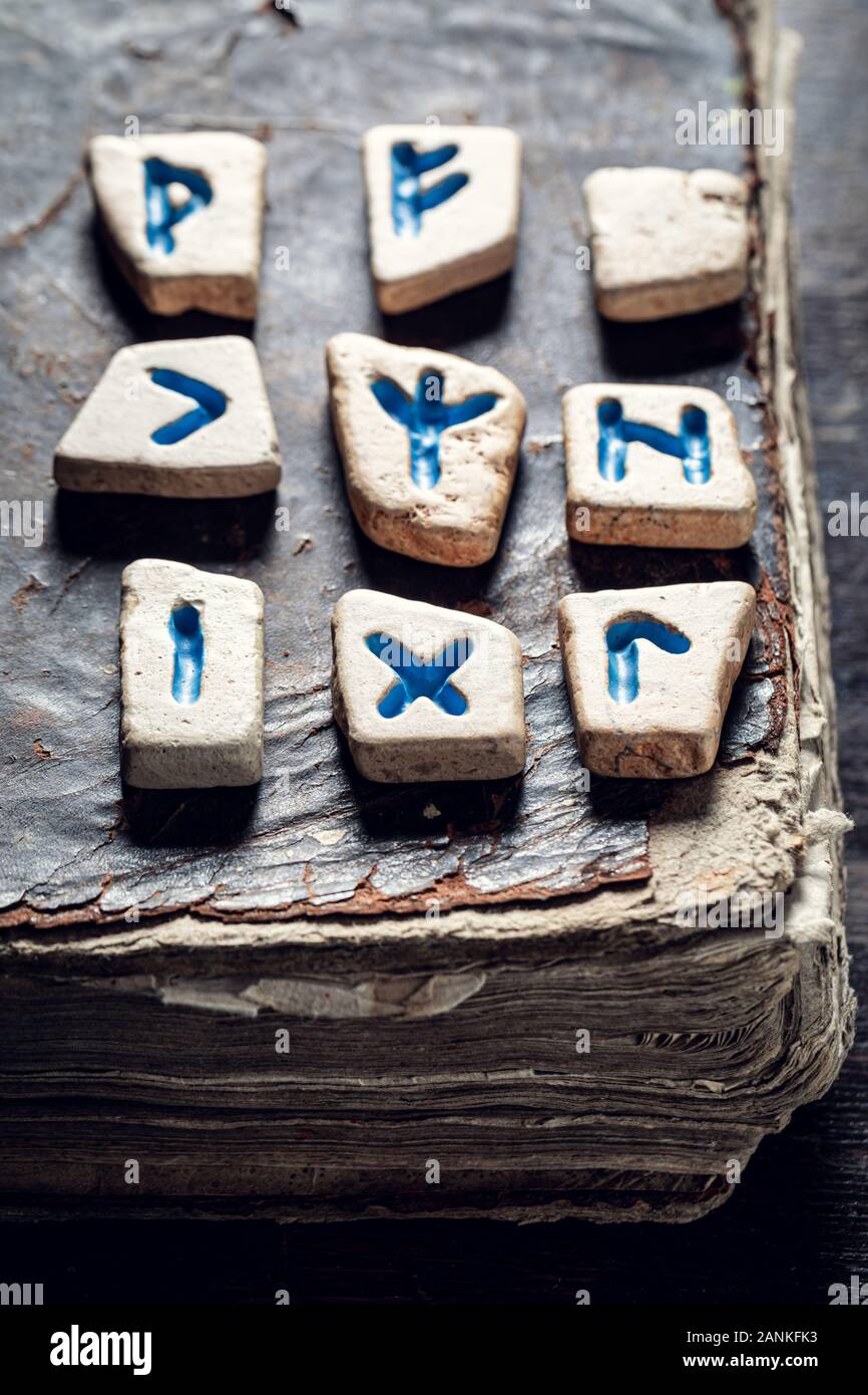 Extraordinary fortune teller from rune stones based on antique scrolls ...