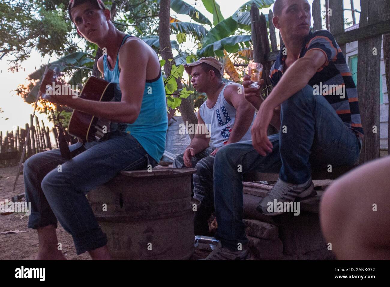 Backyard. El Cayuco, Pinar Del Río, Cuba Stock Photo - Alamy
