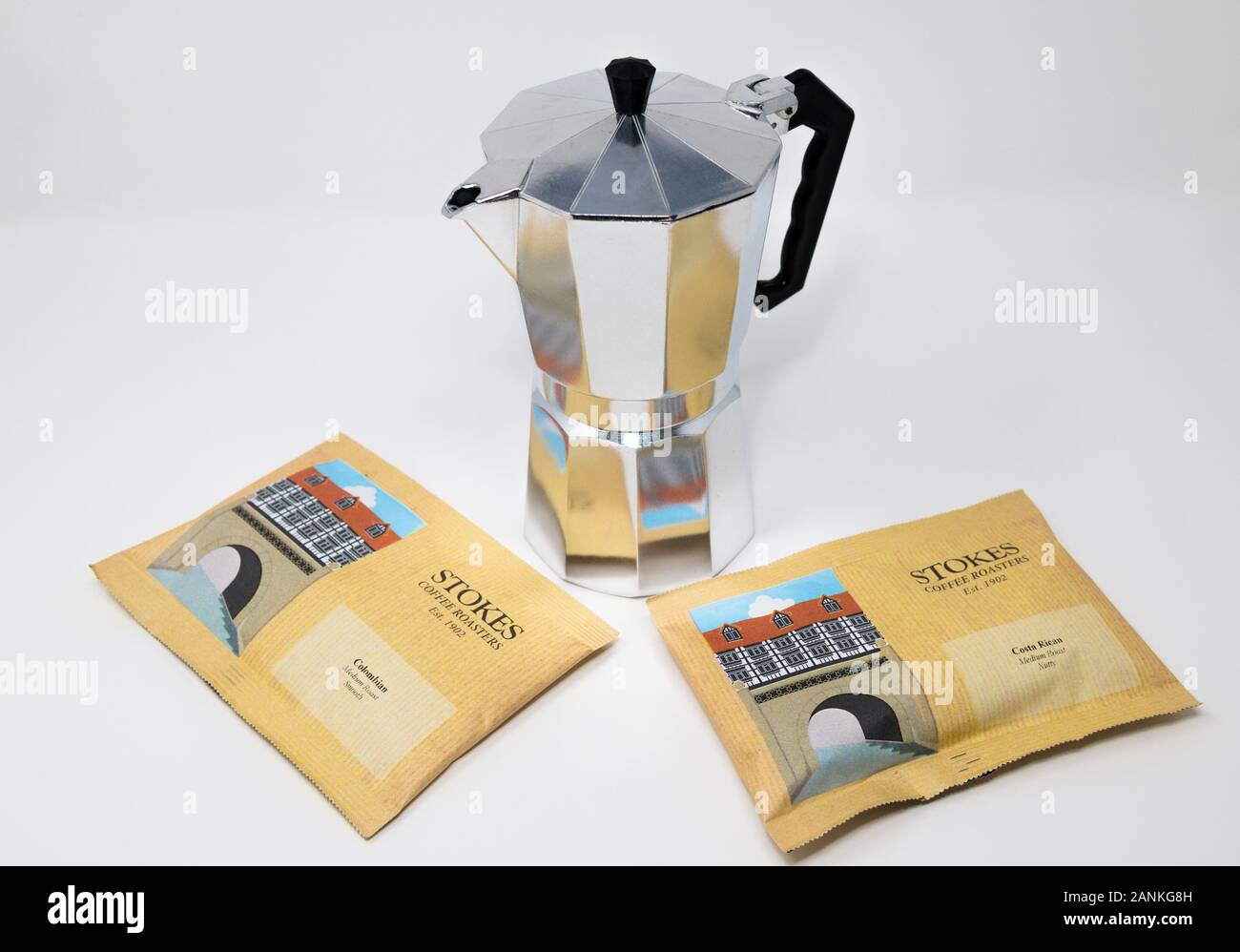 Coffee bag label hi-res stock photography and images - Alamy