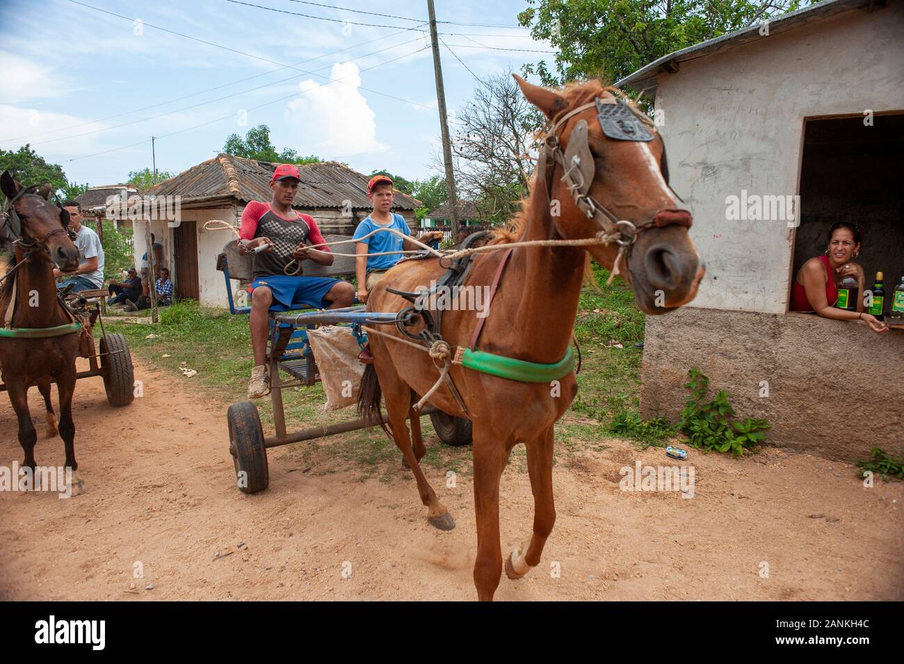 Street scene. El Cayuco, Pinar Del Río, Cuba Stock Photo - Alamy