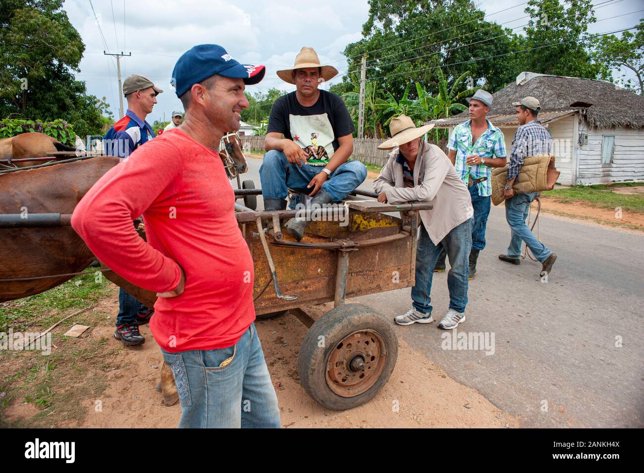 Street scene. El Cayuco, Pinar Del Río, Cuba Stock Photo - Alamy