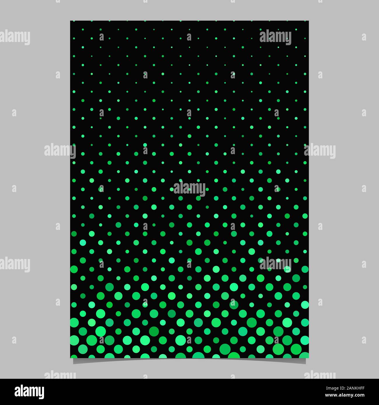 Green abstract dot pattern brochure background - vector stationery template design Stock Vector ...