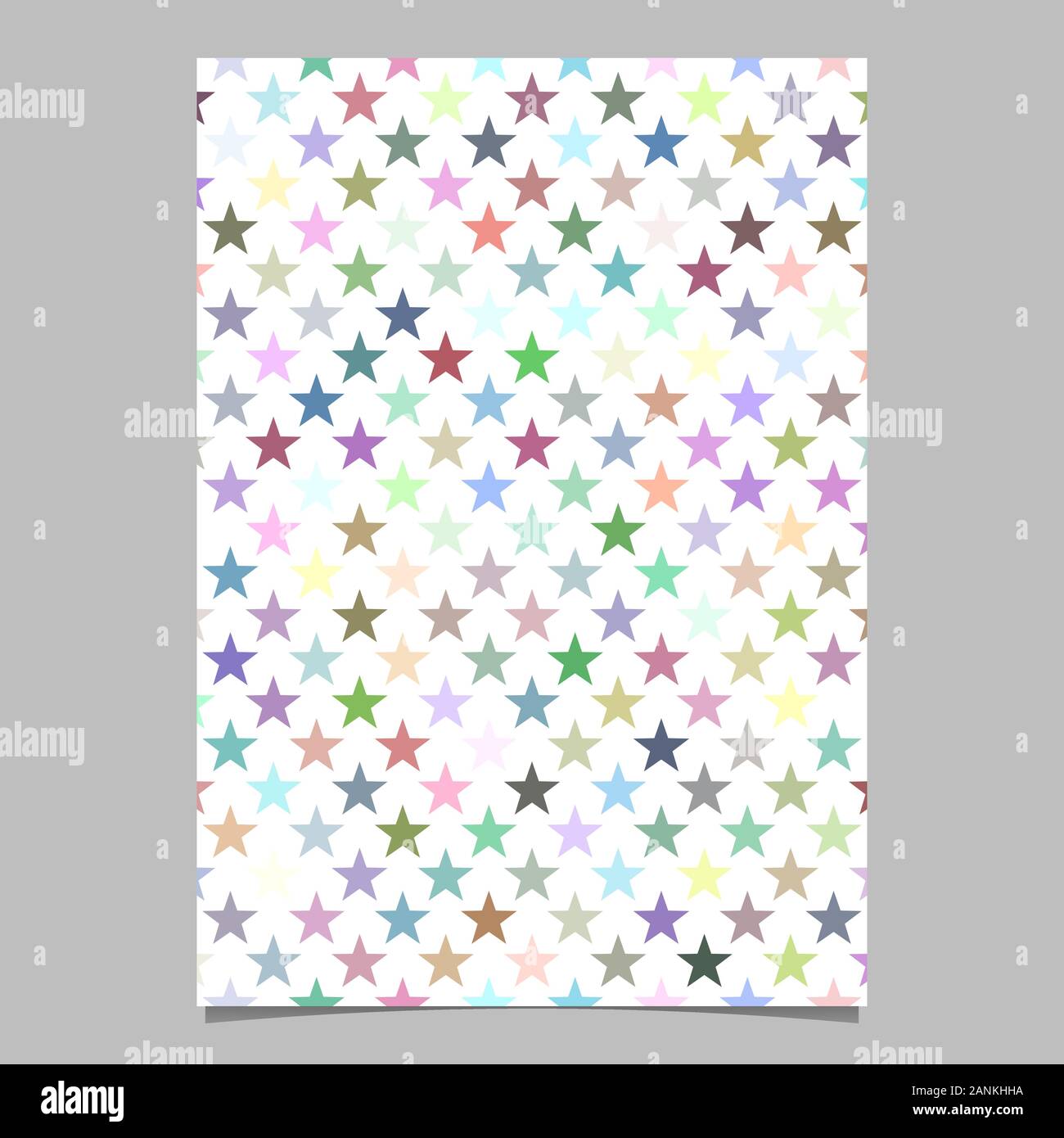 Star pattern flyer design - vector document background graphic Stock ...