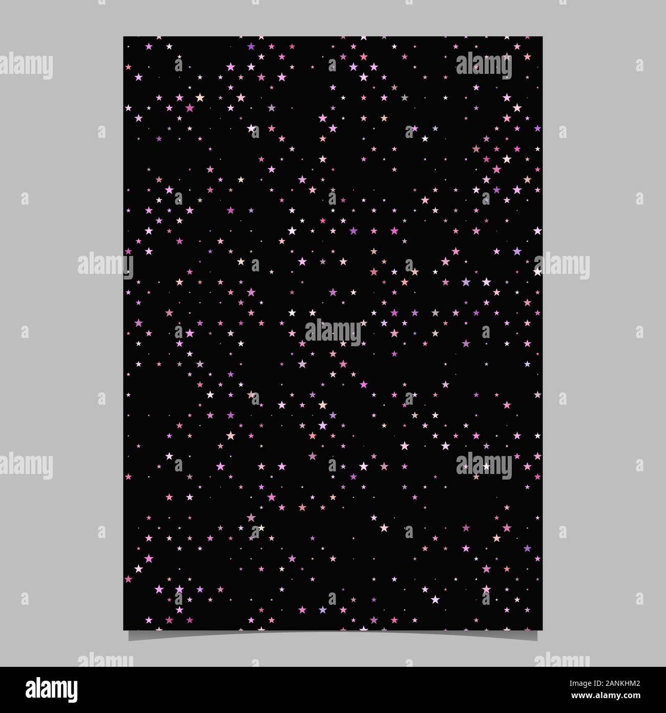 Geometric star pattern brochure background template - vector graphic ...