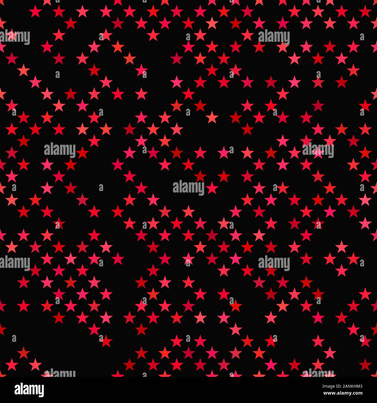 Red abstract seamless pentagram star pattern background - vector design ...