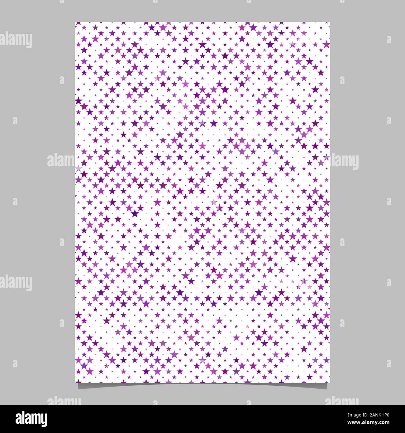 Star pattern brochure template - vector document background Stock ...