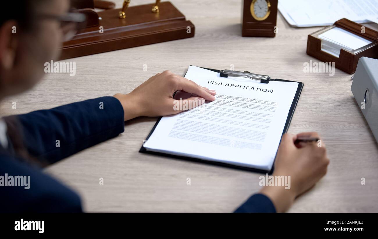 Work visa work visa application visa application hi-res stock ...