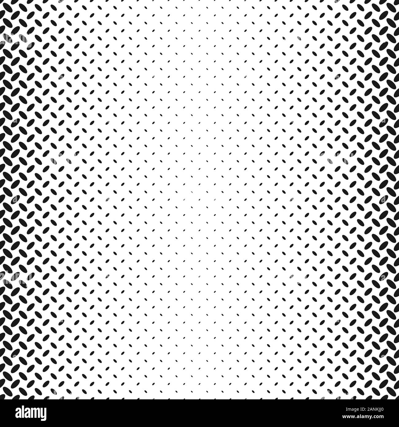 Monochrome halftone ellipse pattern background - abstract geometrical vector template graphic ...
