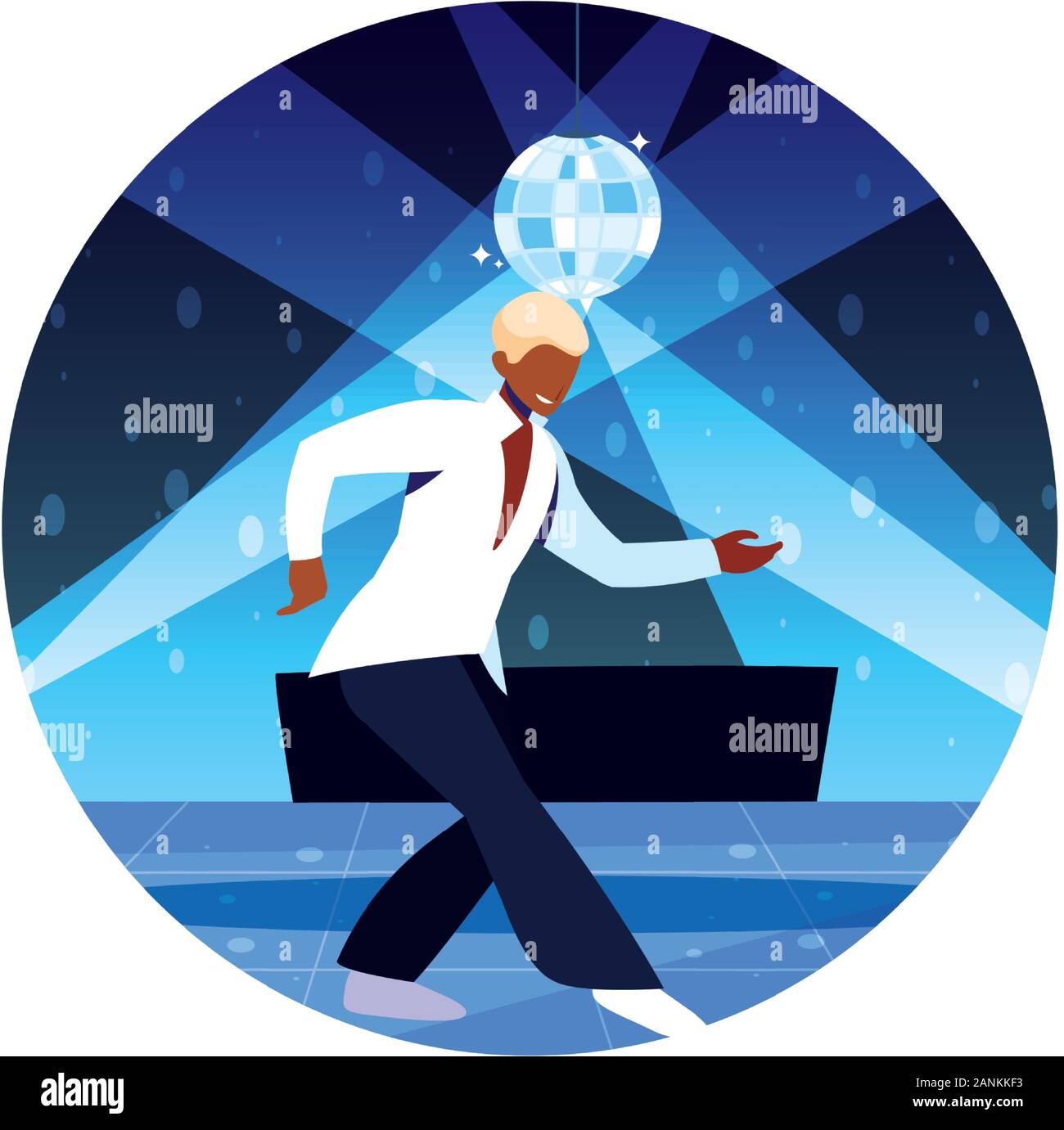 man dancing in nightclub, party, dancing club, music and nightlife ...