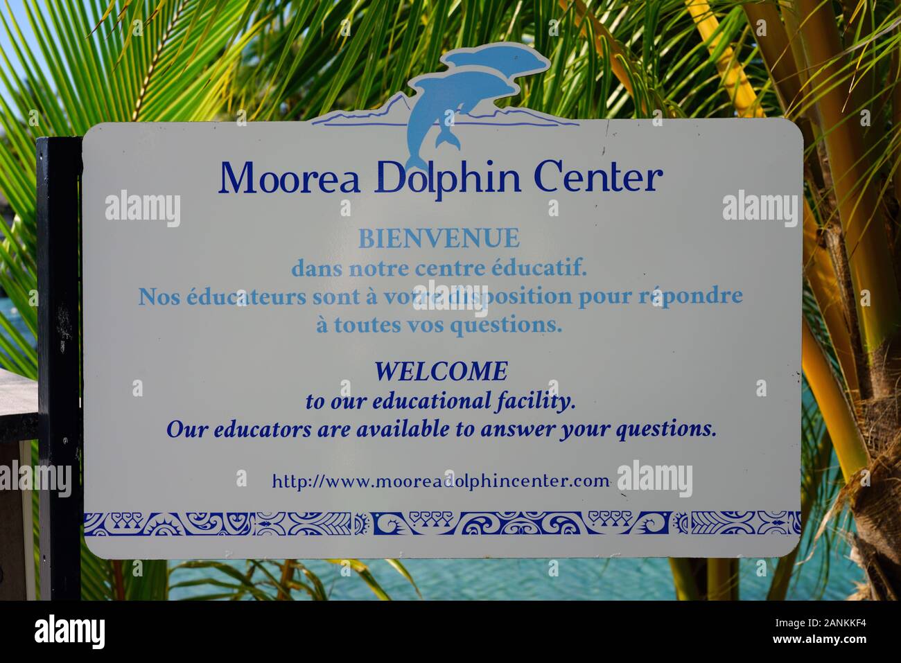 MOOREA, FRENCH POLYNESIA -30 NOV 2018- View of the Moorea Dolphin ...