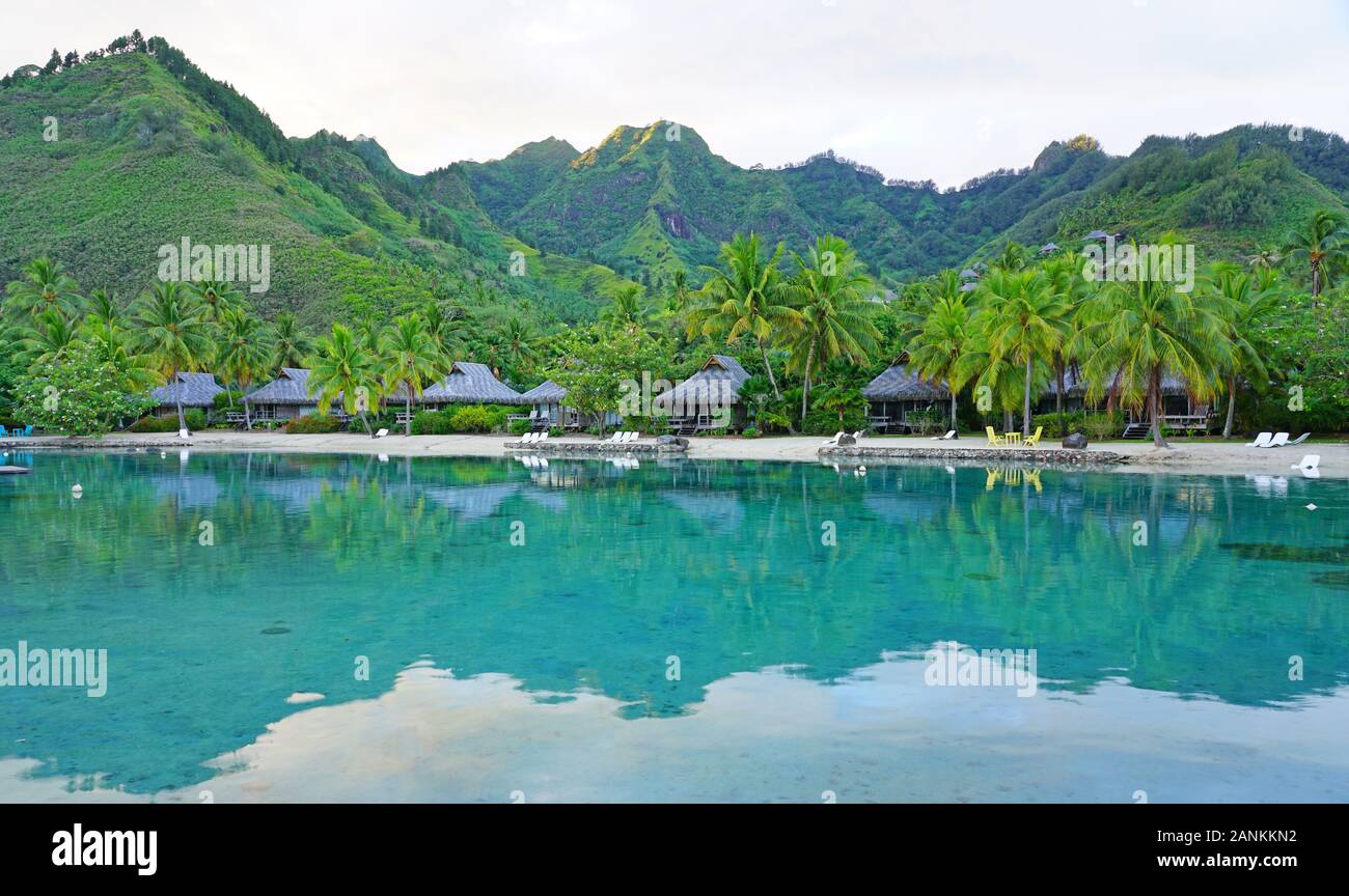 MOOREA, FRENCH POLYNESIA -30 NOV 2018- Landscape view of the ...