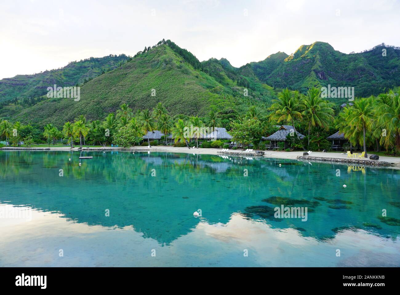MOOREA, FRENCH POLYNESIA -30 NOV 2018- Landscape view of the ...