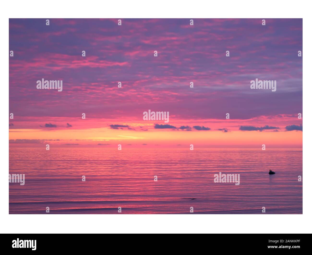 Panoramic sunset sun view Cut Out Stock Images & Pictures - Alamy