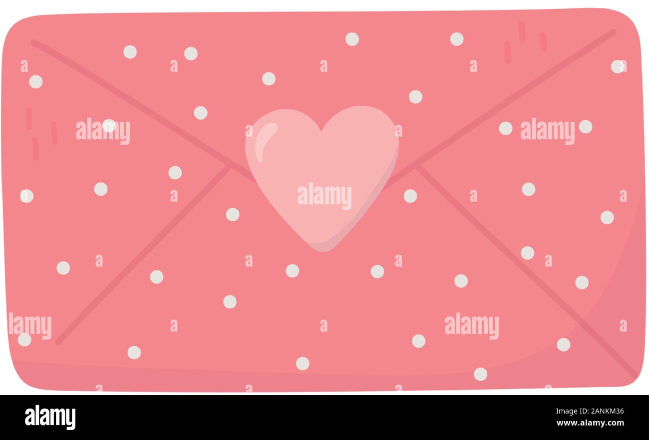 happy valentines day, dotted envelope letter dots background ...