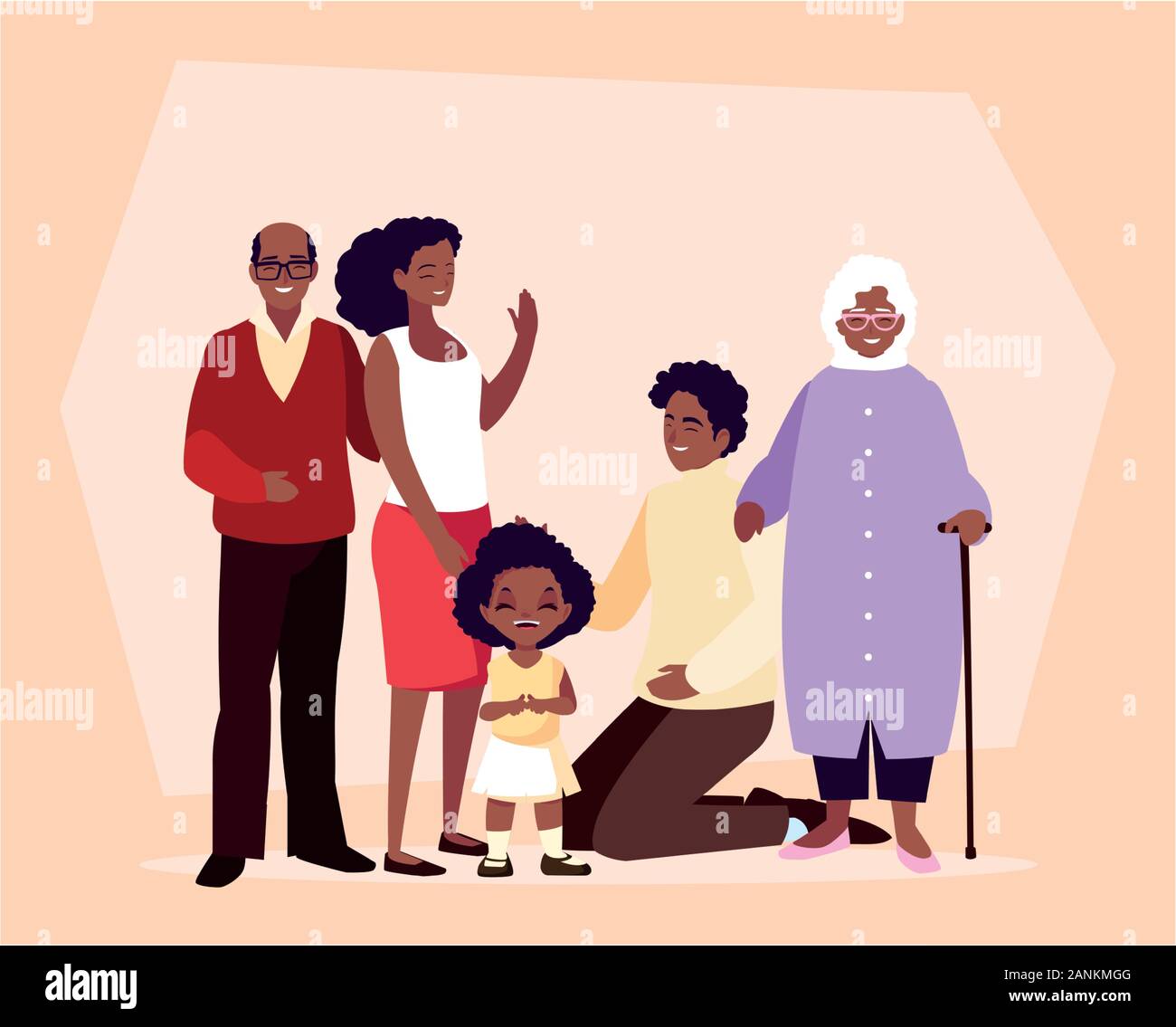 Three generations family Stock Vector Images - Alamy