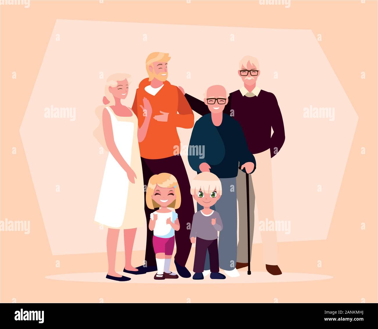 Girl parents teenager three Stock Vector Images - Alamy