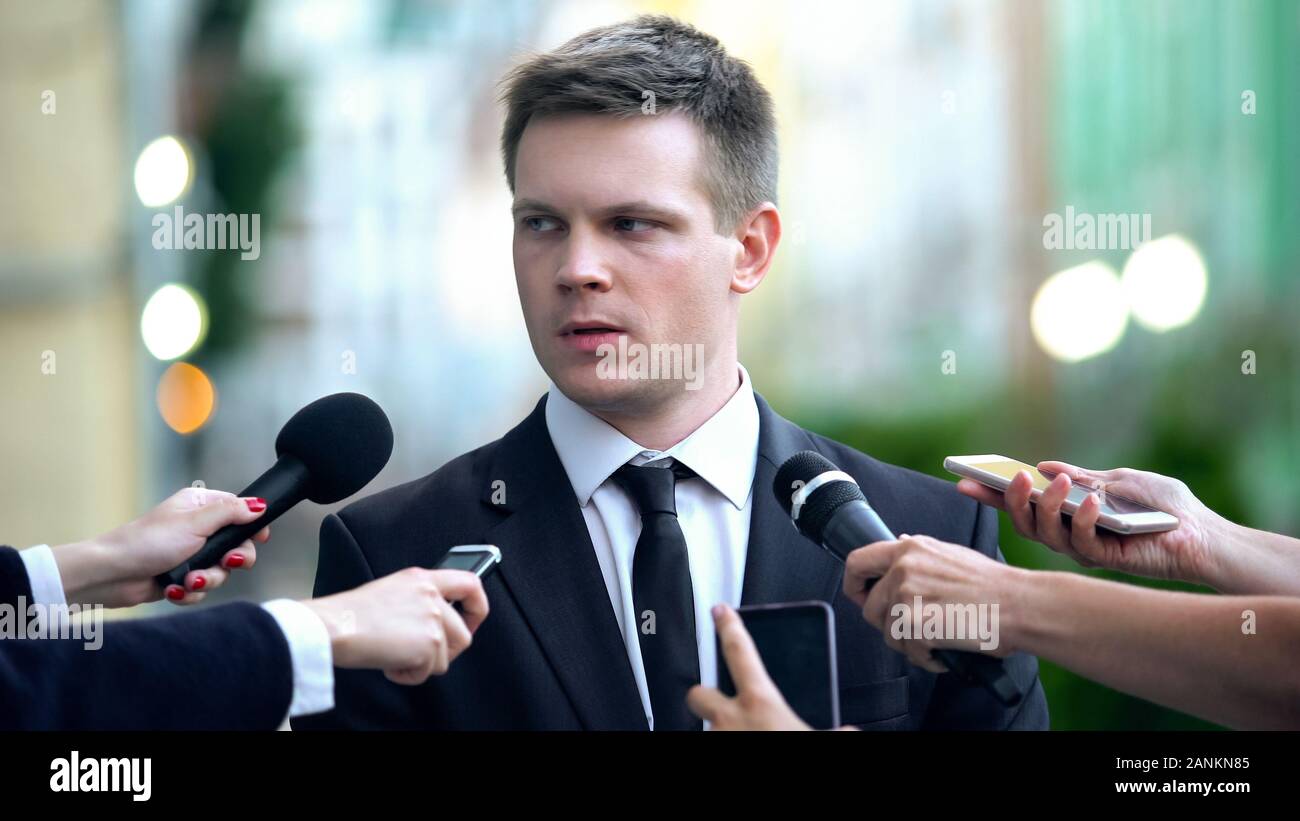 Journalist Interviewing Dictaphone High Resolution Stock Photography ...