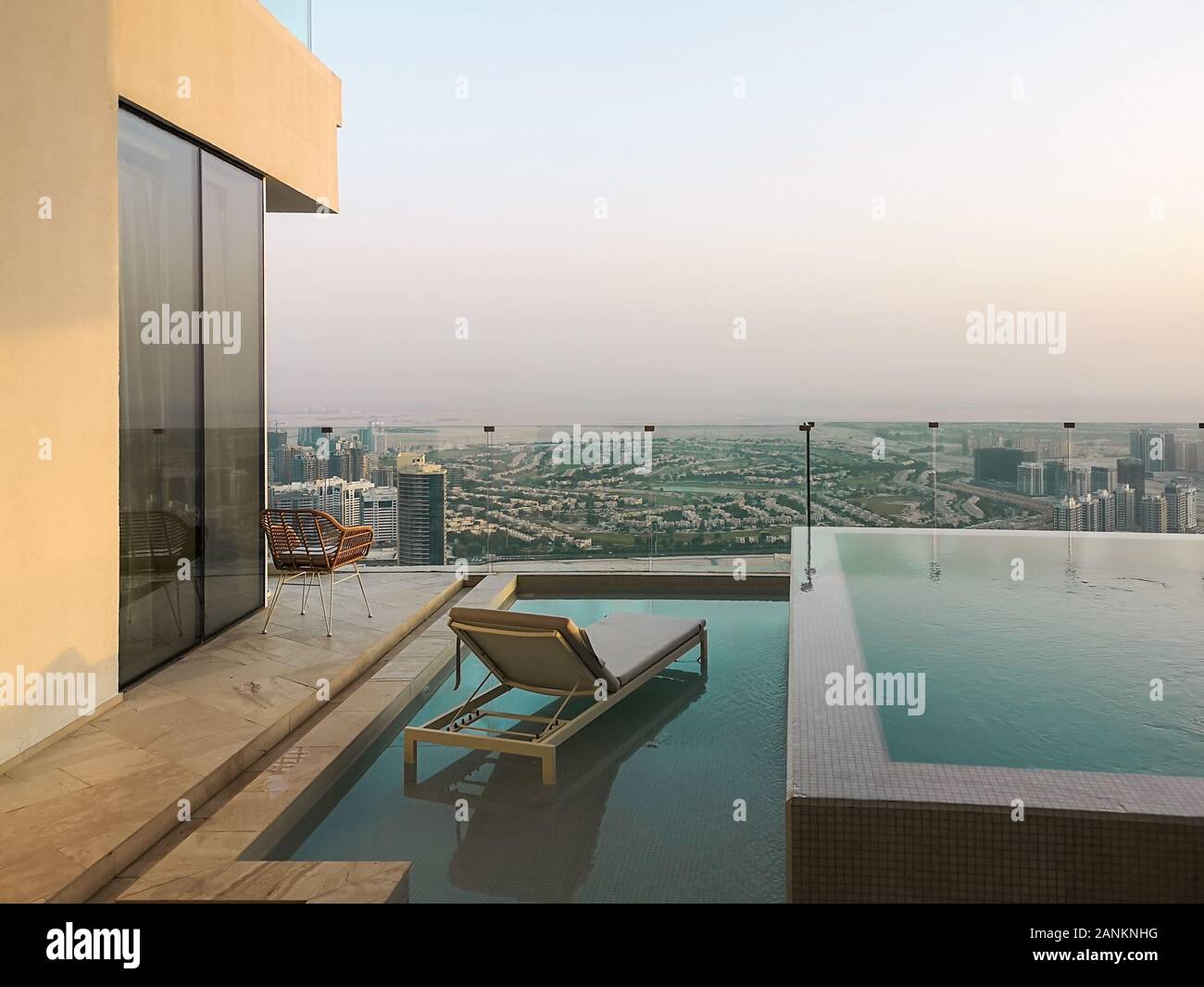 Private luxurious hotel apartment with private pool in a tower - modern ...