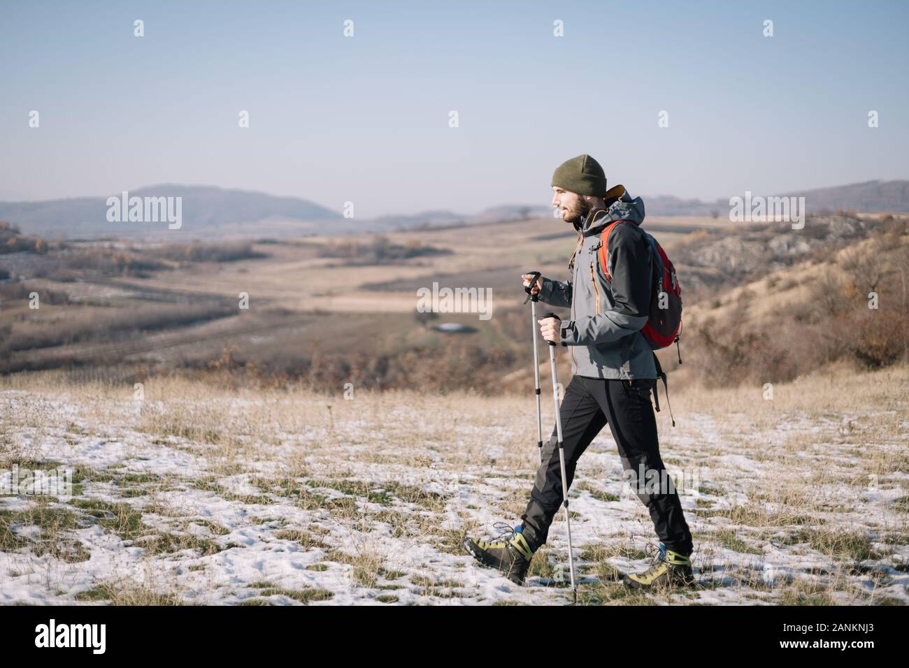 Side view man walking on hi-res stock photography and images - Alamy