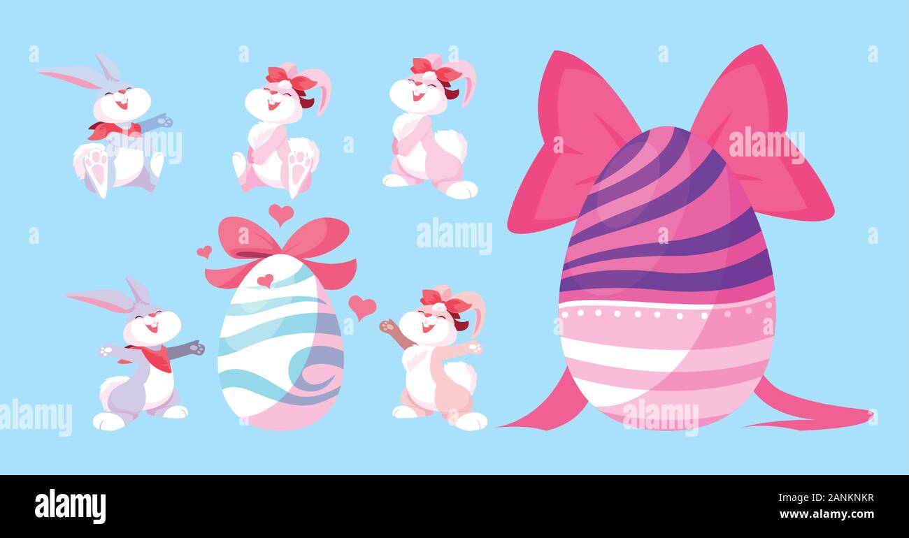 Bunnies sticker hi-res stock photography and images - Alamy