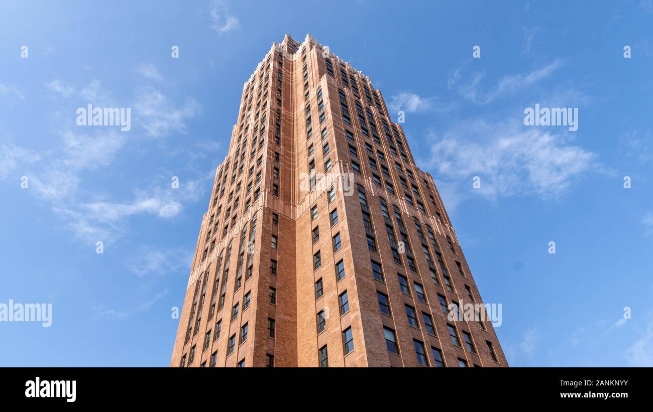 Detroit, MI - Oct 6 2019: Griswold and State historic builiding ...