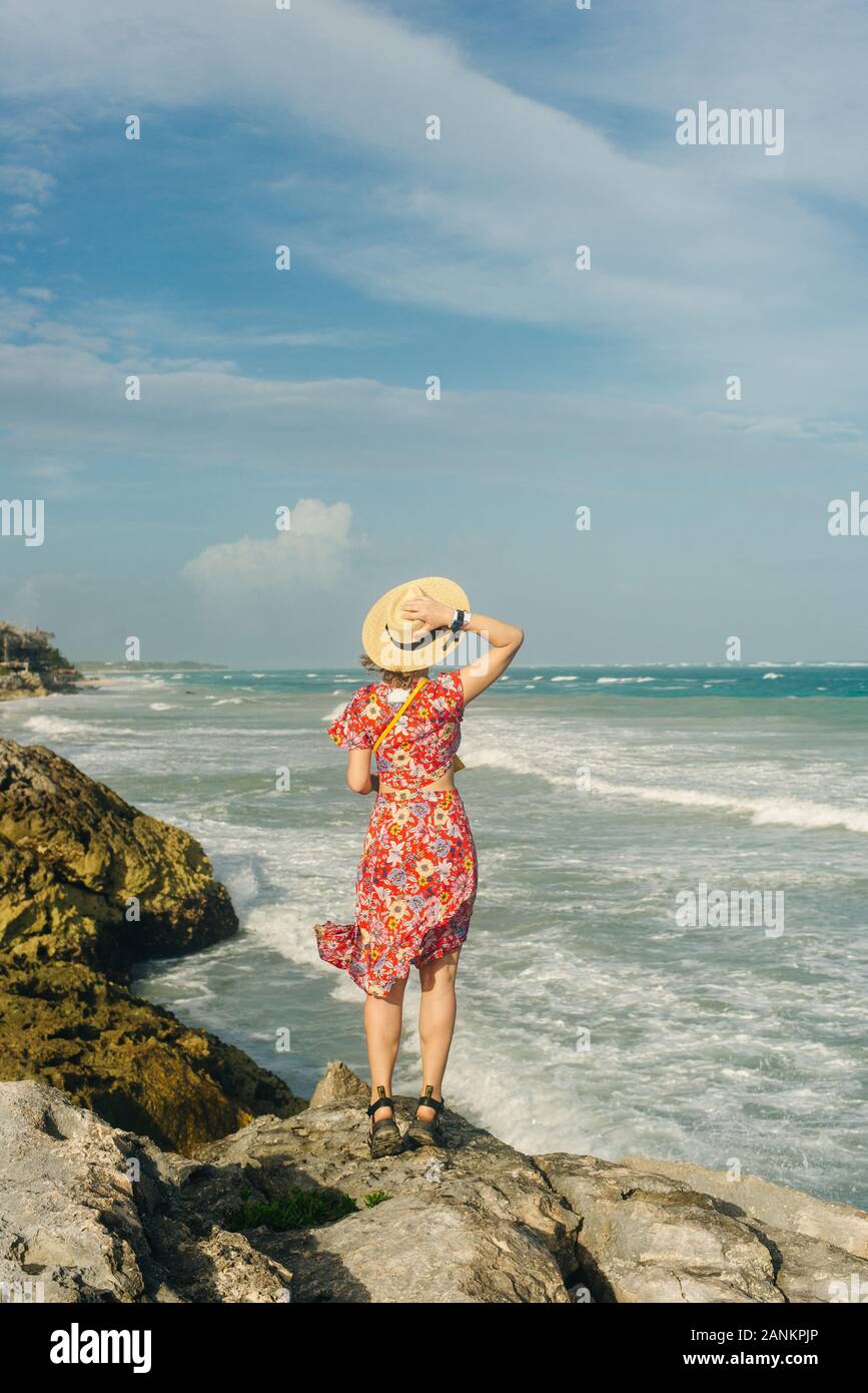Dress model tulum hi-res stock photography and images - Alamy