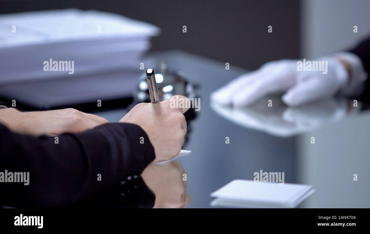 Hotel reservation form hi-res stock photography and images - Alamy