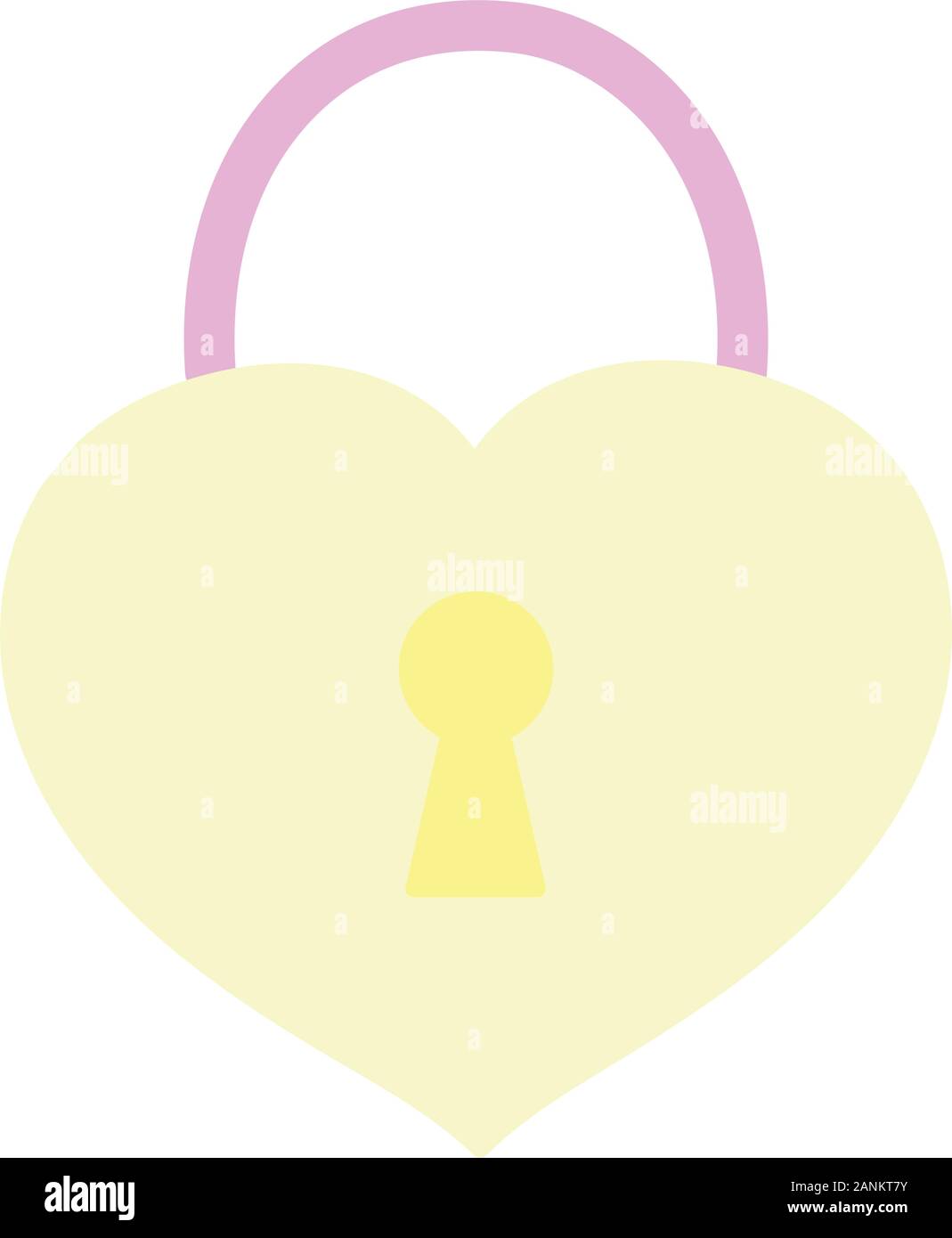 happy valentines day, cute padlock shaped heart romantic vector ...