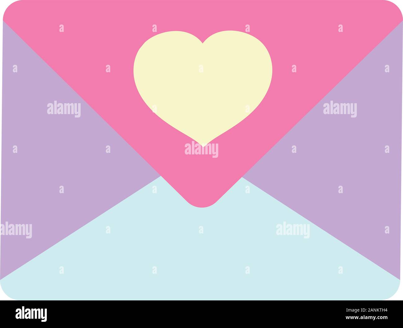 happy valentines day, mail envelope letter card love vector ...