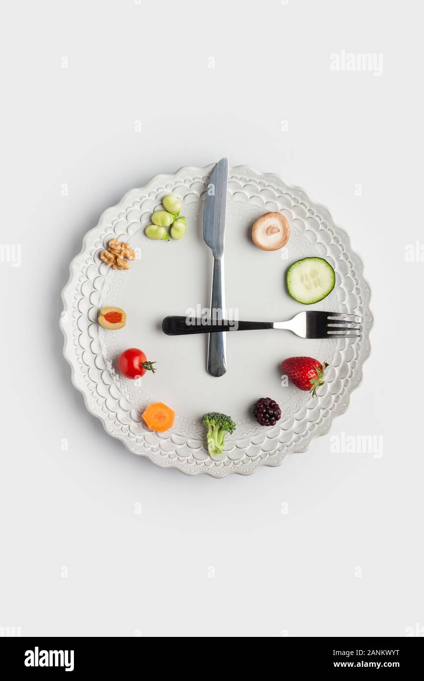 Food clock hi-res stock photography and images - Alamy