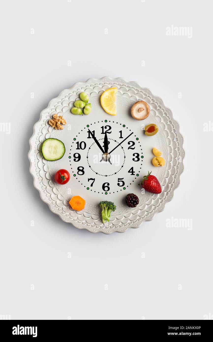 Health snack clock hi-res stock photography and images - Alamy