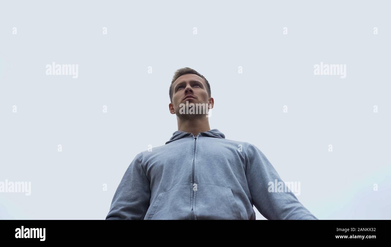 Male bottom view hi-res stock photography and images - Alamy