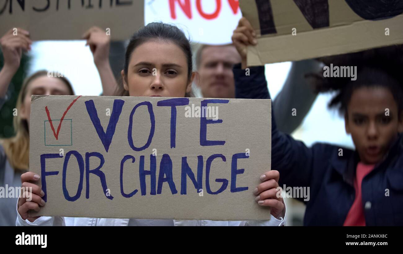 Voting rights are human rights poster hi-res stock photography and ...