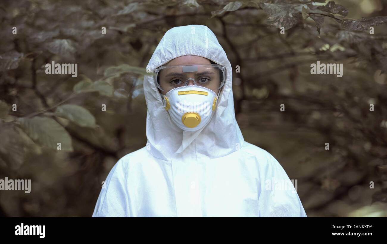 Female chemist in protective mask hi-res stock photography and images ...