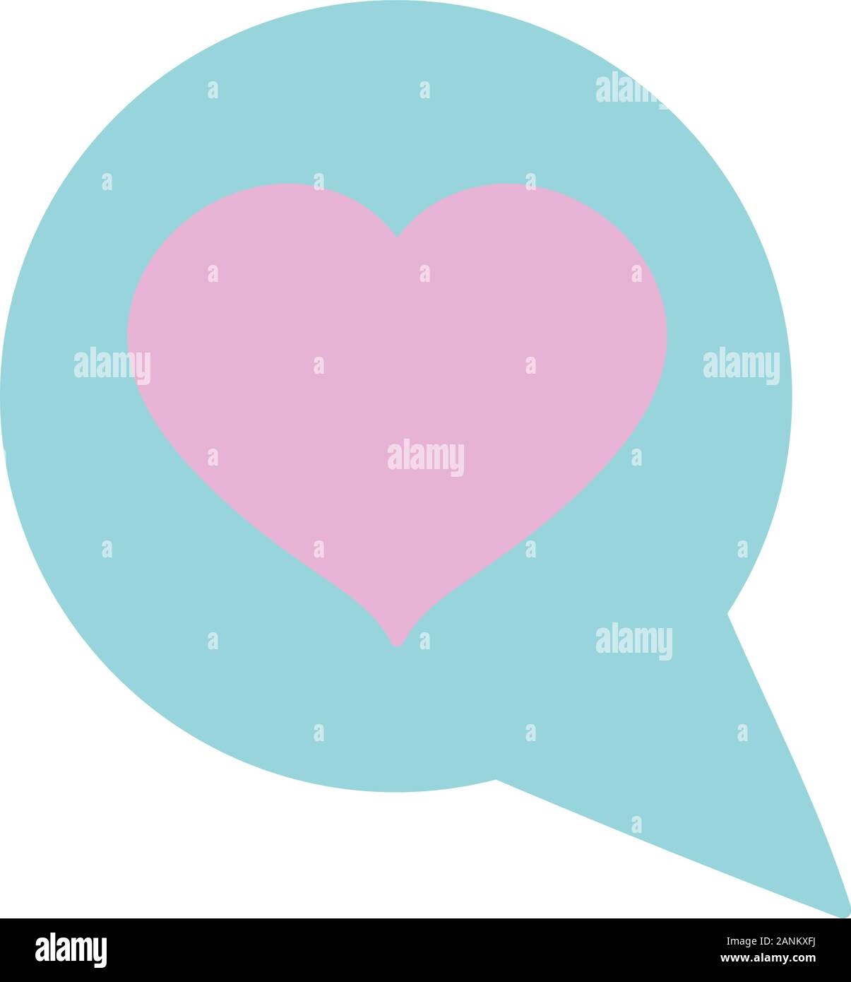 happy valentines day, speech bubble heart love message vector ...