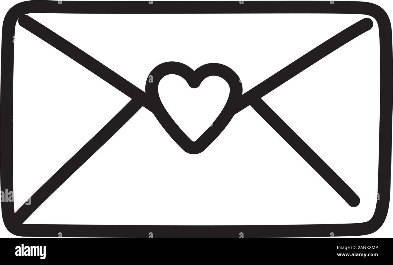 happy valentines day, mail envelope letter card love vector ...