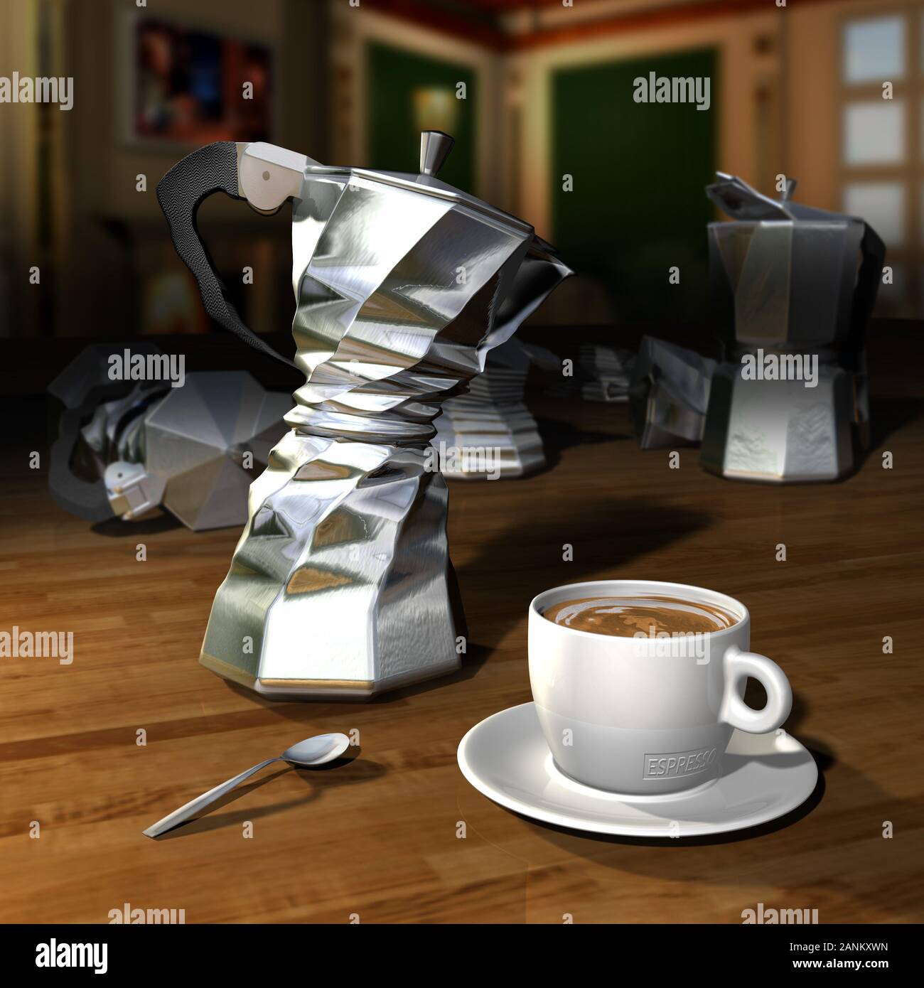 Tanzender Kaffee, Illustration von Gregor Hartmann - Dancing Coffee ...