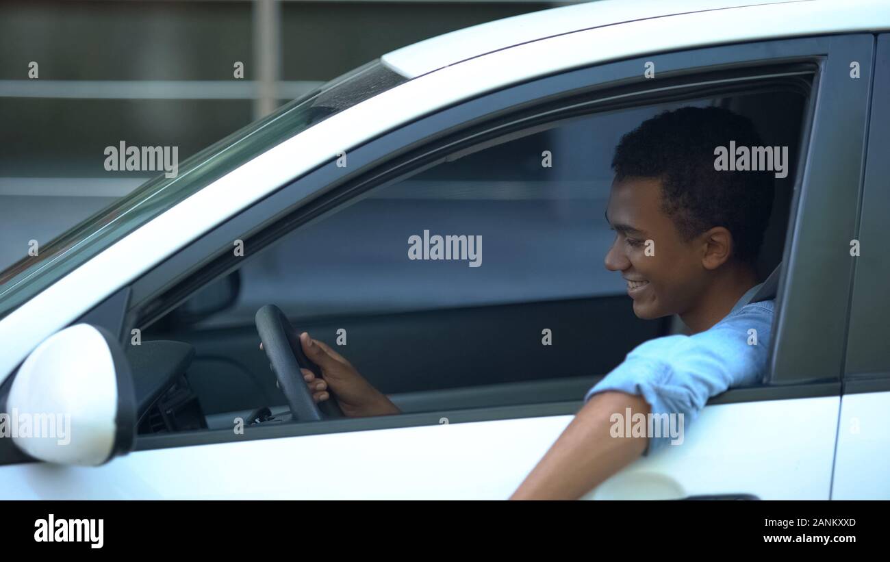 American student driver hi-res stock photography and images - Alamy