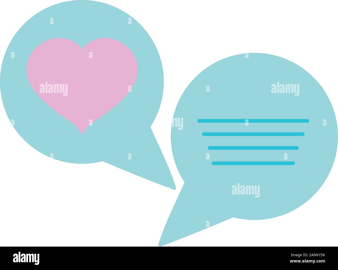 happy valentines day, speech bubbles heart love passion message vector ...