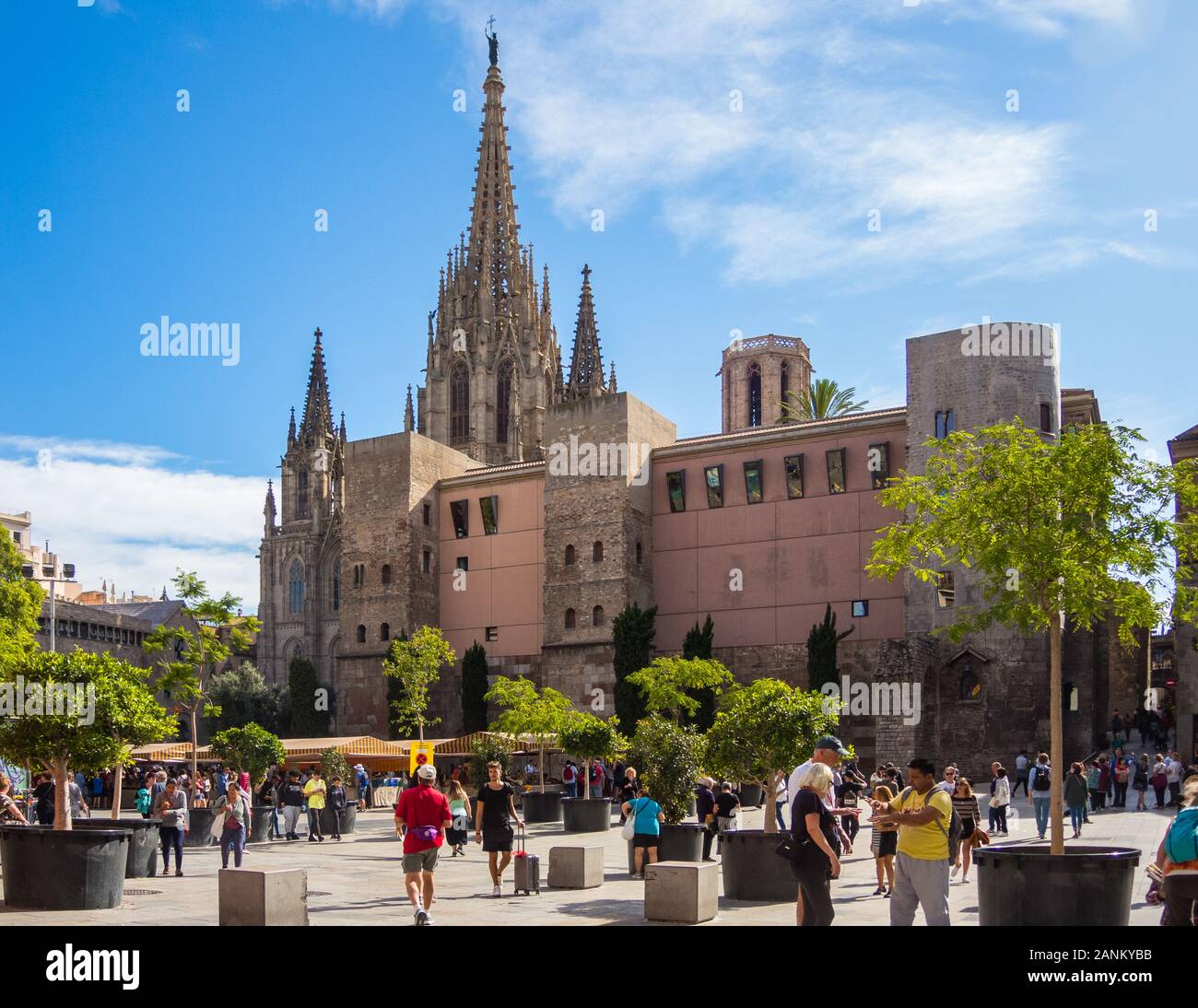 Placa Nova in Barcelona Stock Photo - Alamy