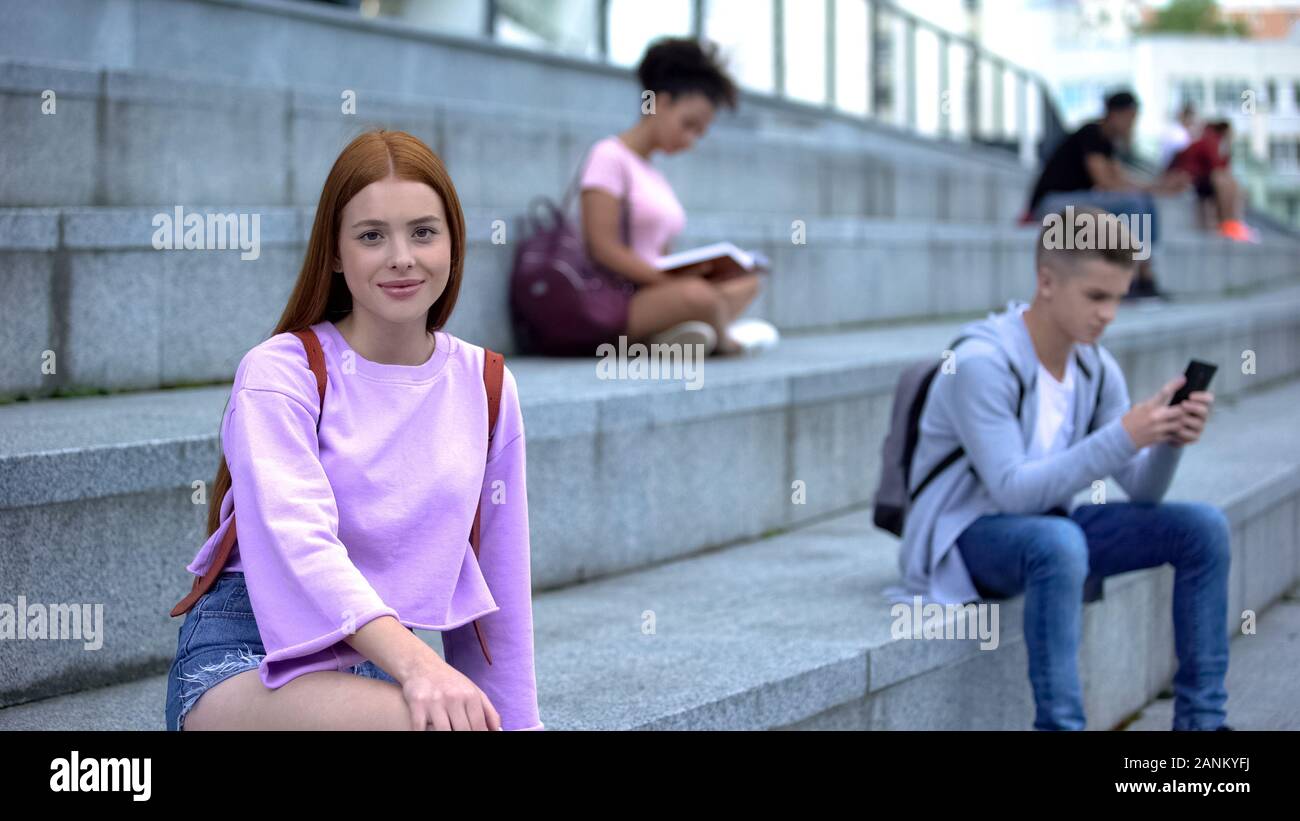 Caucasian red haired male student hi-res stock photography and images ...