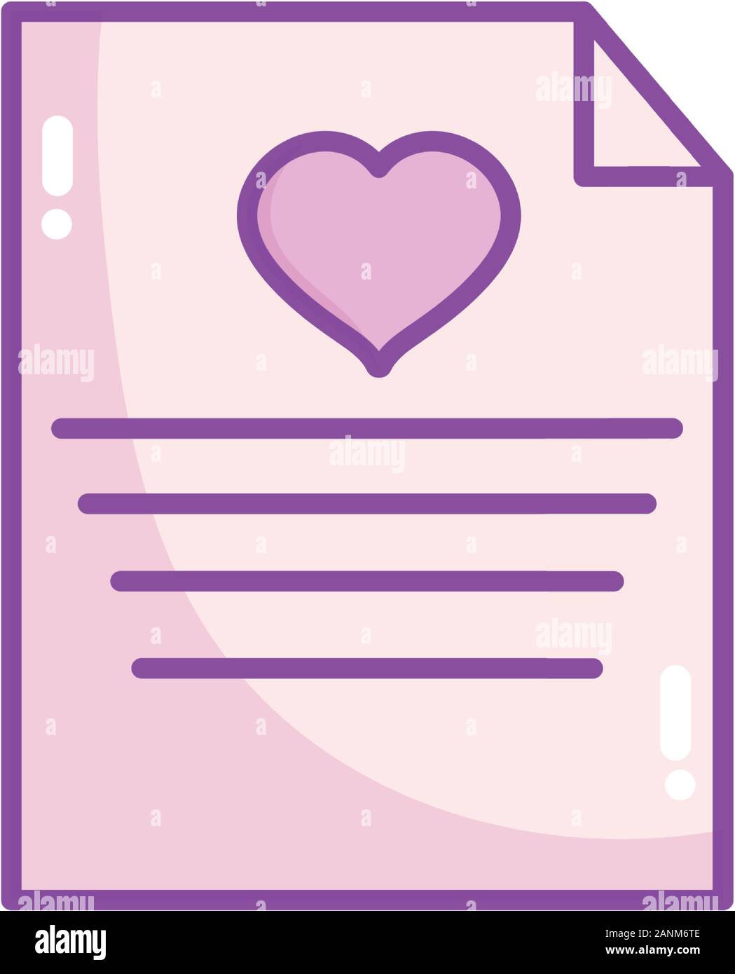 happy valentines day, letter paper heart love message vector ...