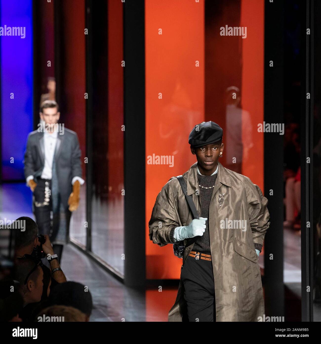 Paris, France. 17th Jan, 2020. DIOR HOMME AW20 Runway during Paris ...